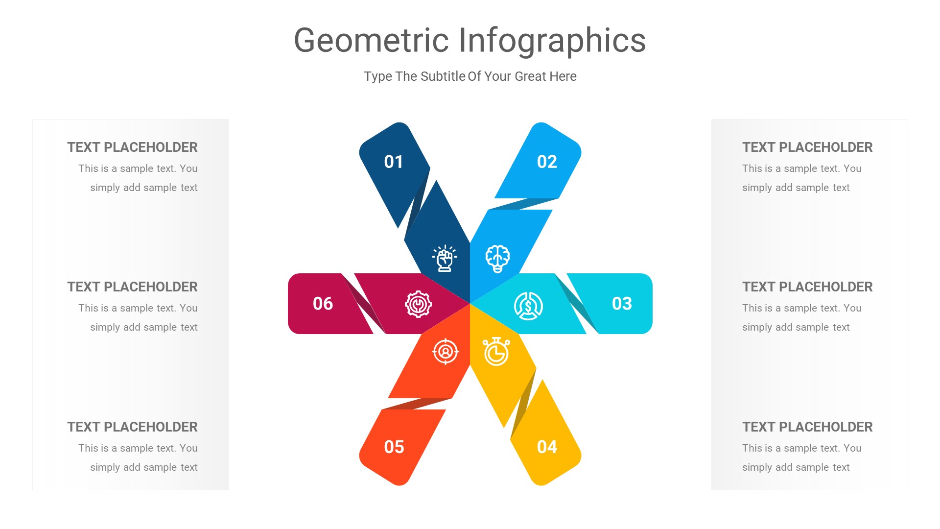 Geometric Infographics PowerPoint Template diagrams, Presentation Templates