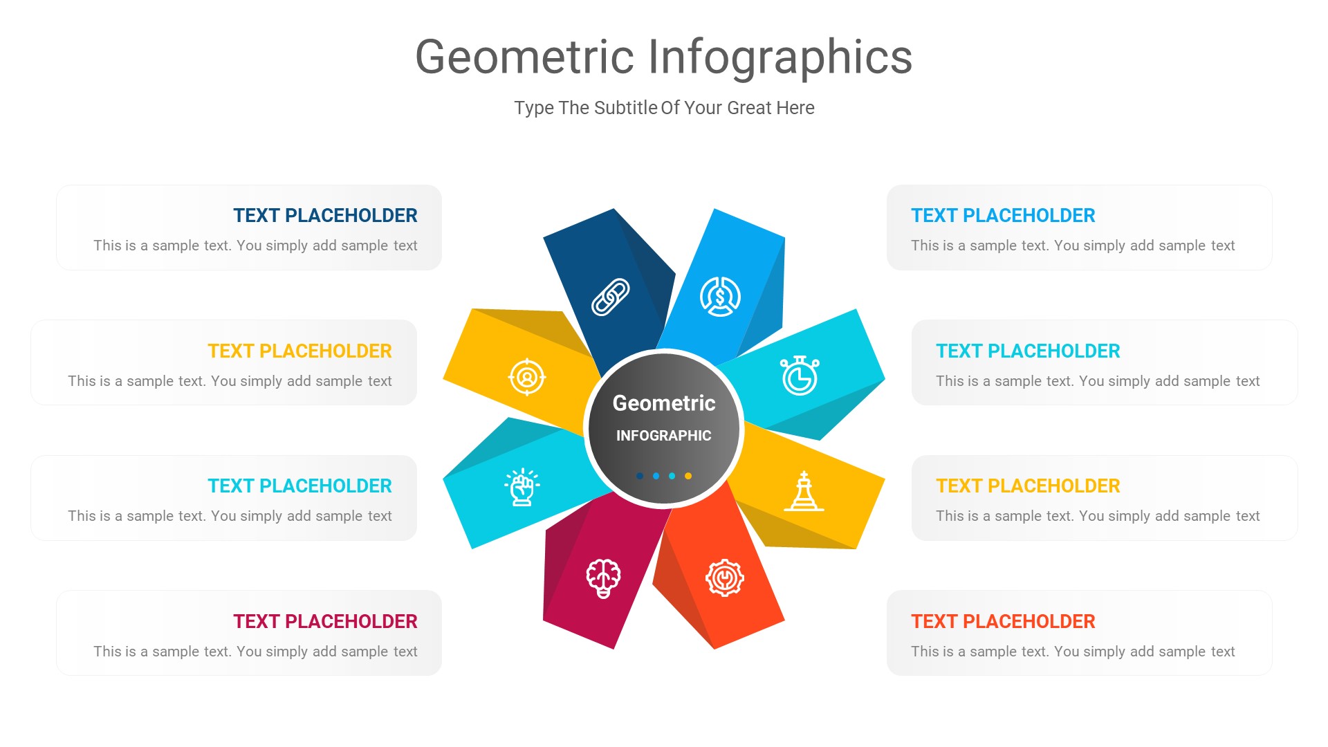 Geometric Infographics PowerPoint Template diagrams, Presentation Templates
