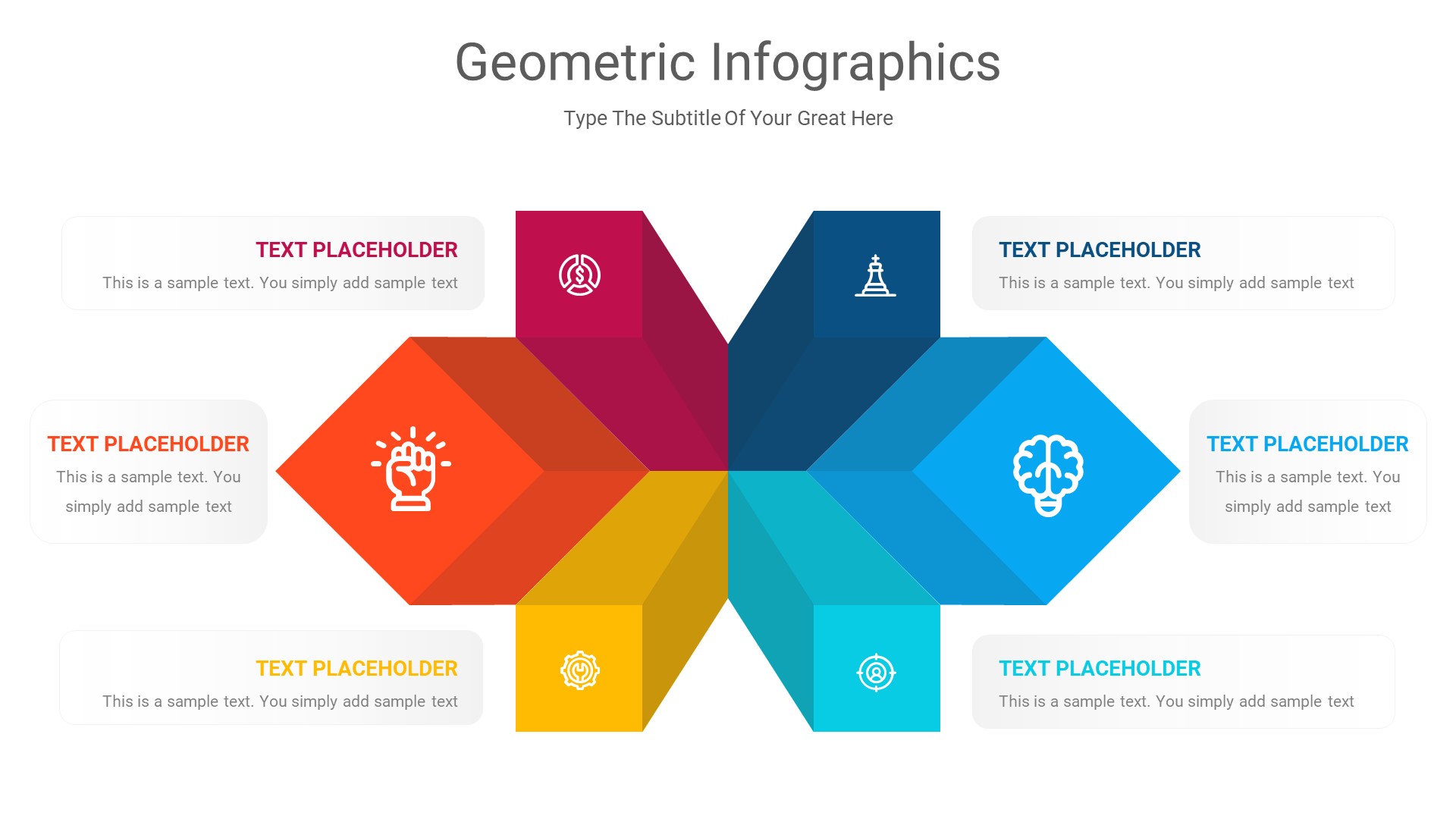Geometric Infographics PowerPoint Template diagrams, Presentation Templates