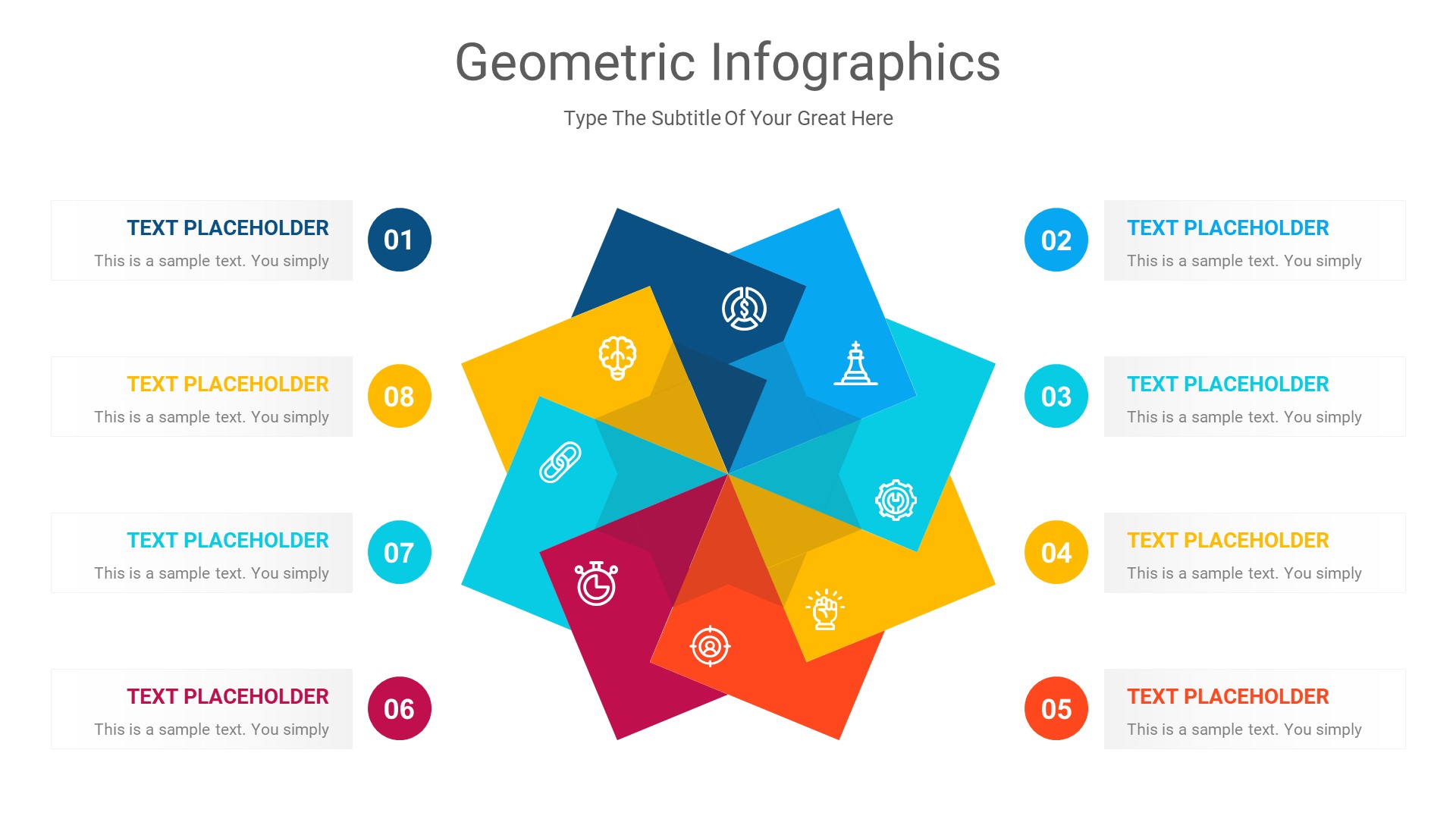 Geometric Infographics PowerPoint Template diagrams, Presentation Templates