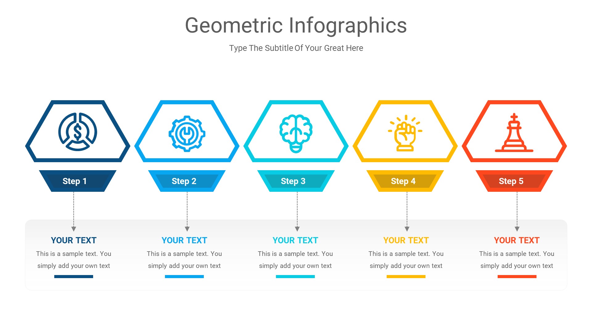 Geometric Infographics PowerPoint Template diagrams, Presentation Templates