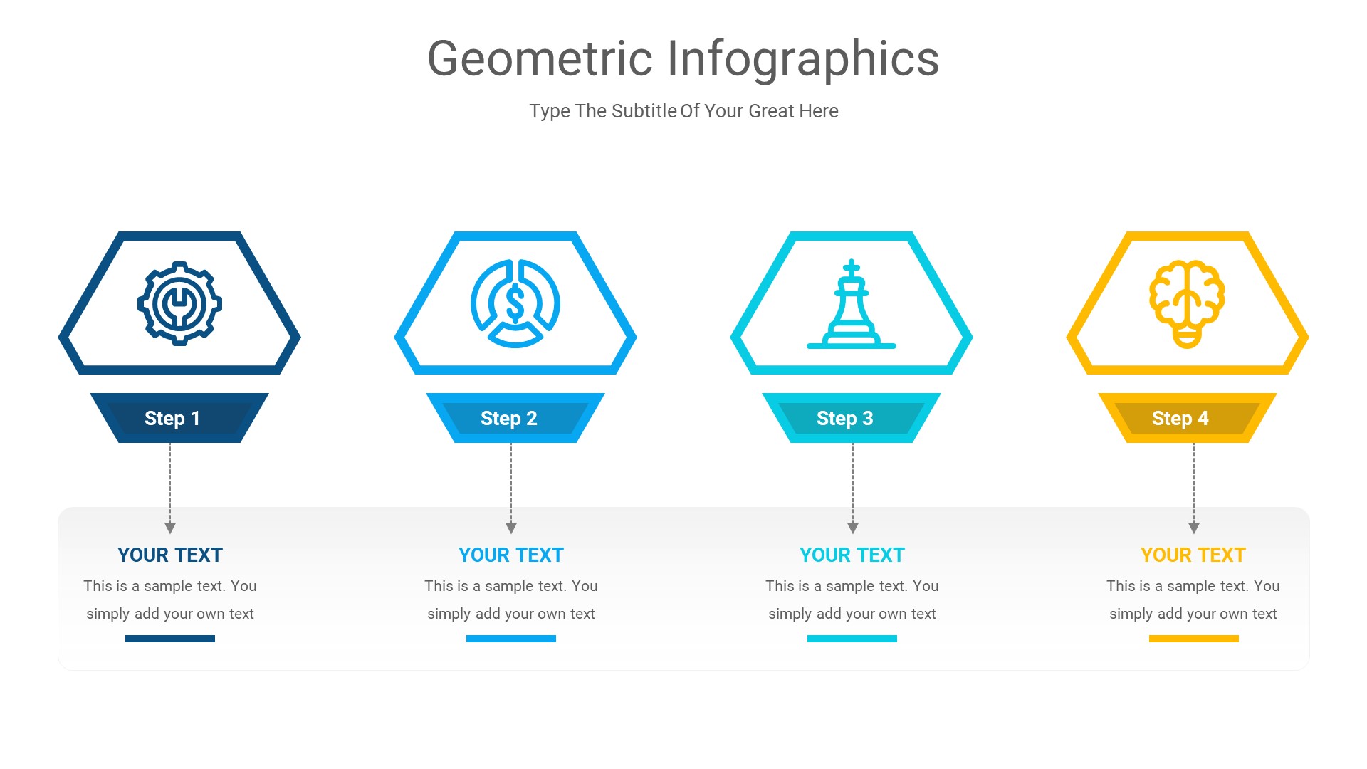 Geometric Infographics PowerPoint Template diagrams, Presentation Templates