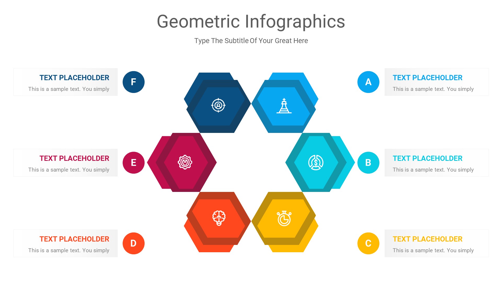 Geometric Infographics PowerPoint Template diagrams, Presentation Templates