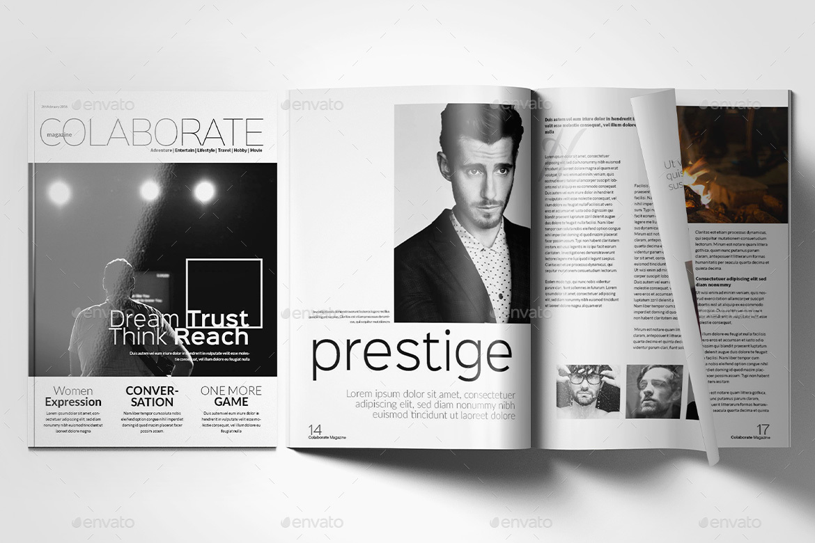 Corlaborate - Magazine, Print Templates | GraphicRiver