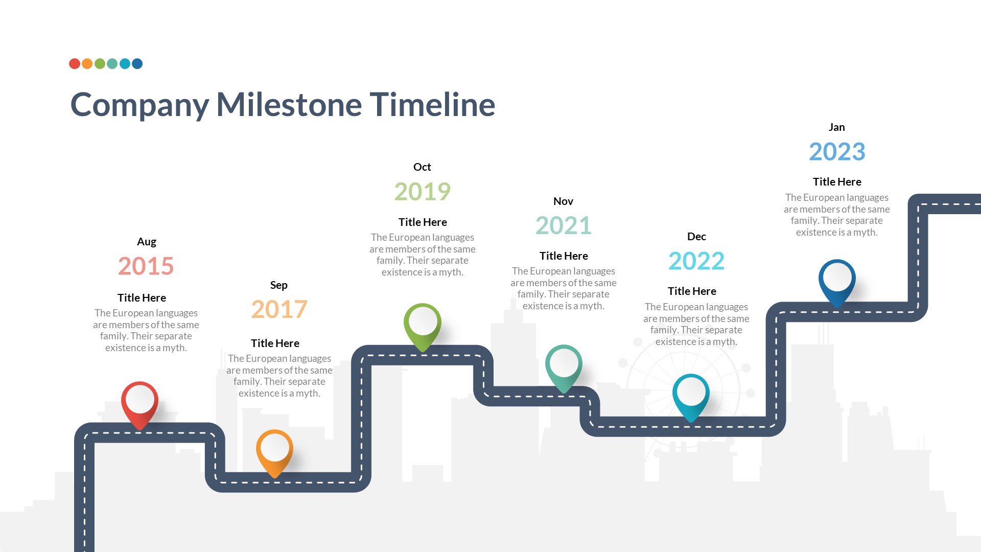 Business History Timeline Infographics PowerPoint Template ...
