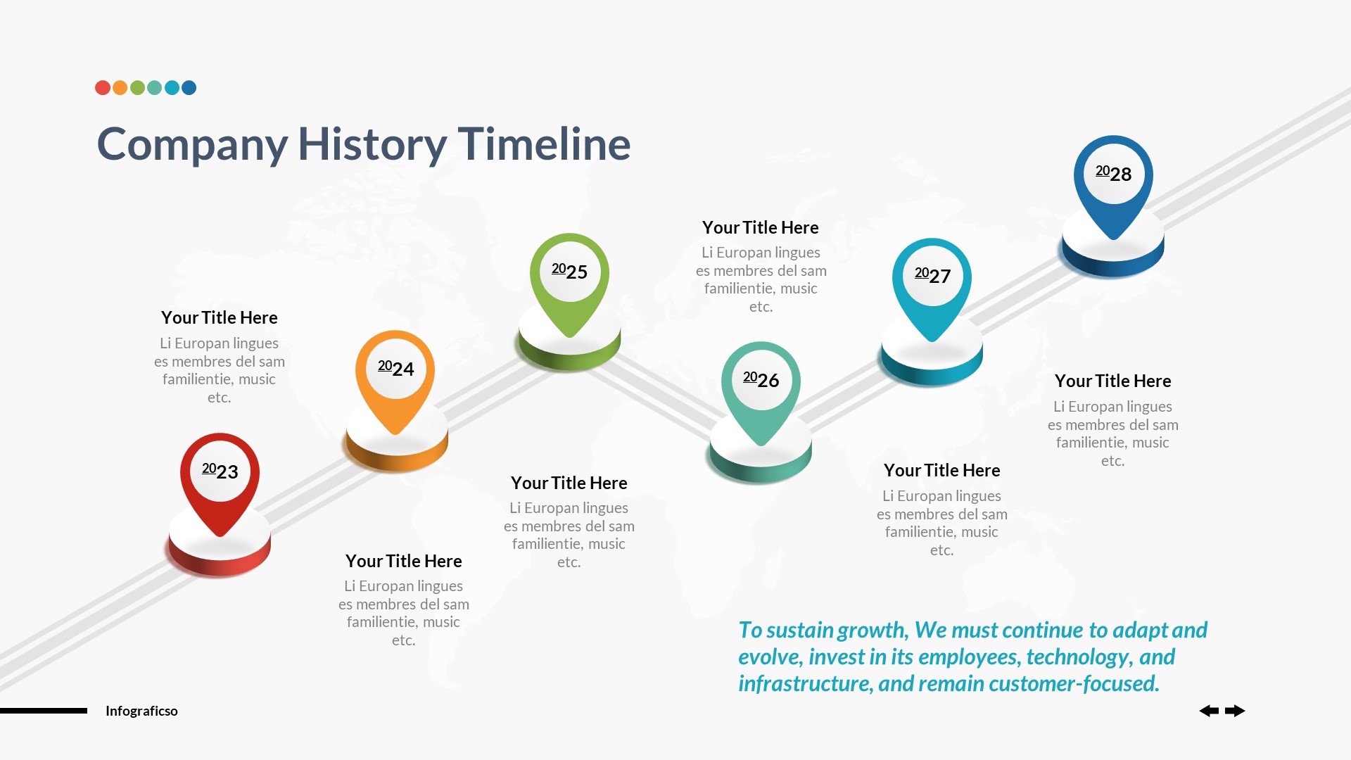 Business History Timeline Infographics PowerPoint Template ...