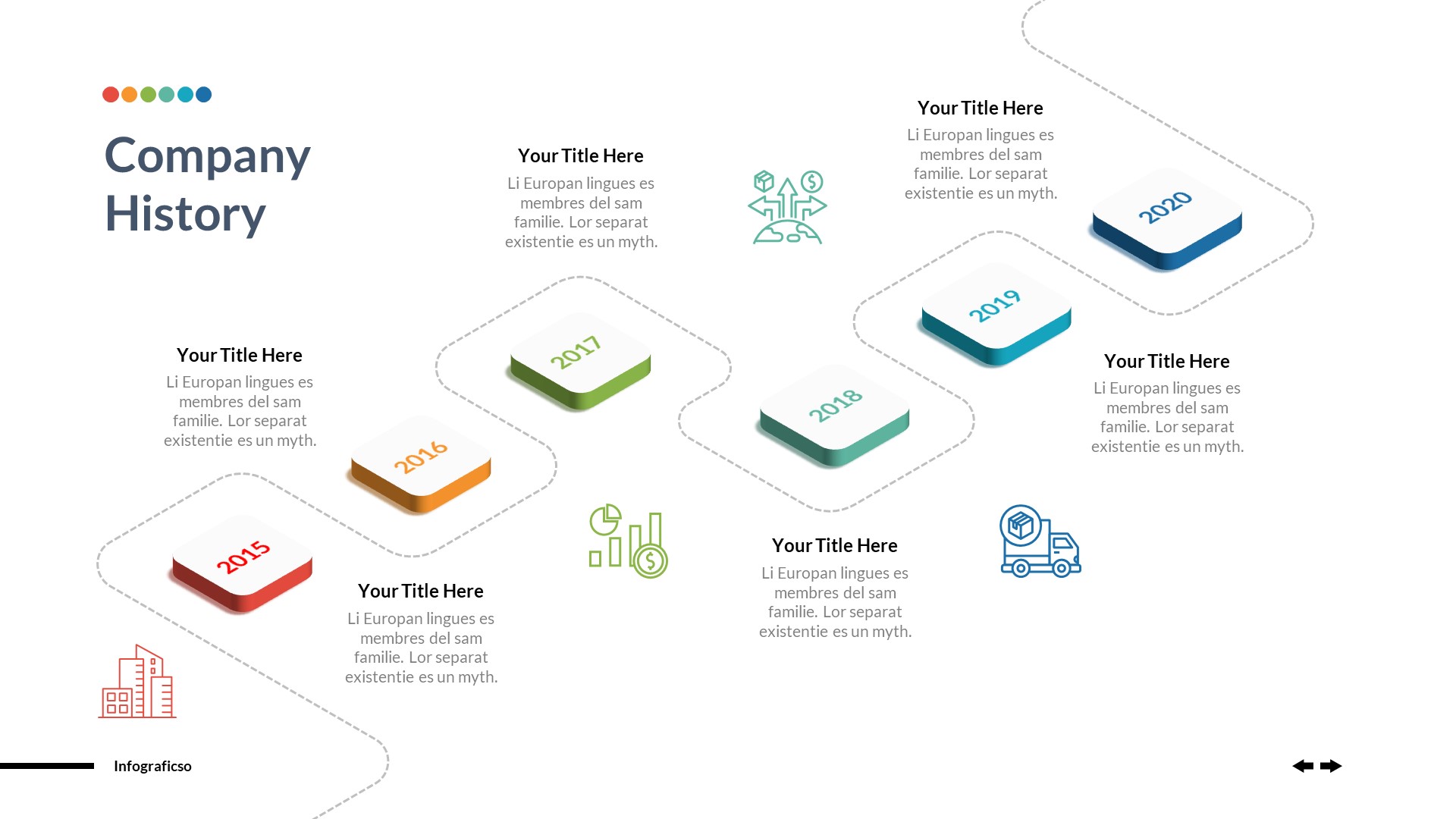 Business History Timeline Infographics PowerPoint Template ...