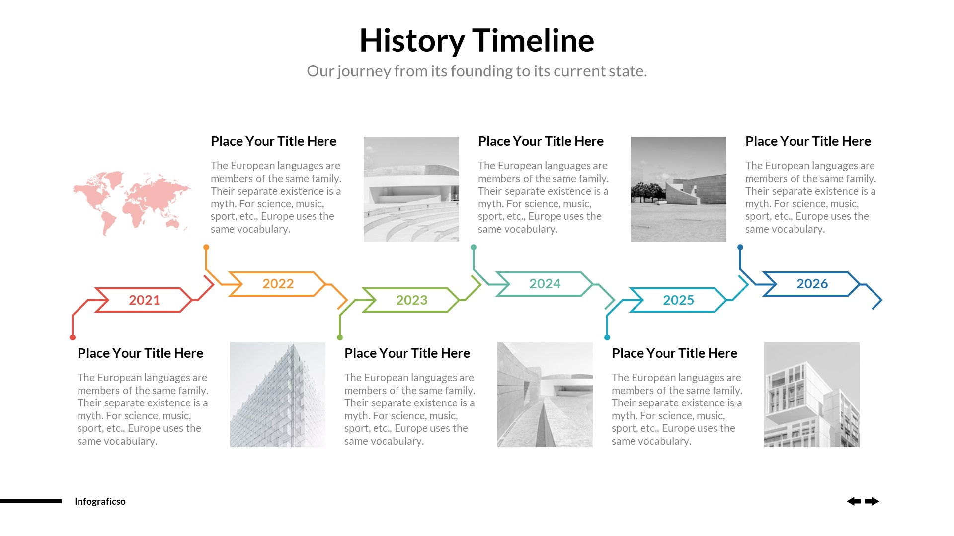 Business History Timeline Infographics PowerPoint Template ...