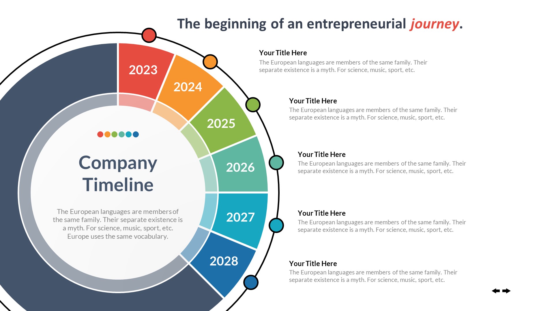 Business History Timeline Infographics PowerPoint Template ...