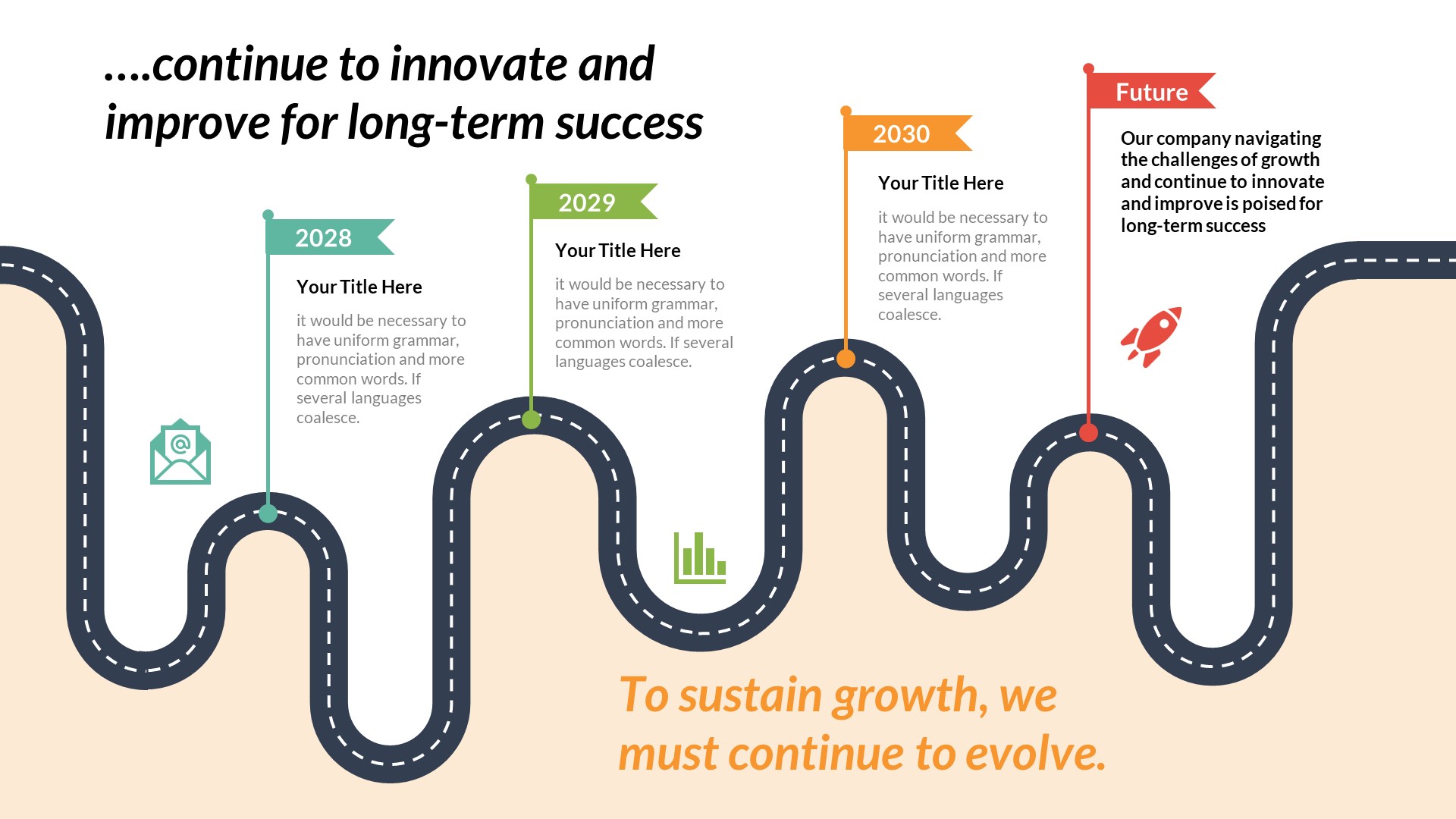 Business History Timeline Infographics PowerPoint Template ...