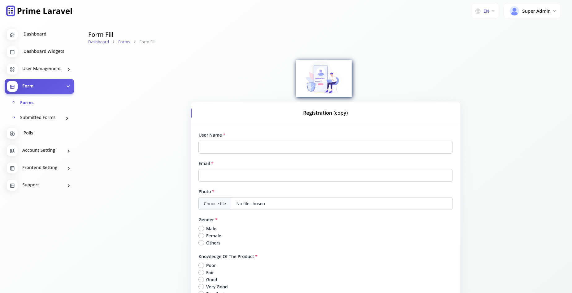 Prime Laravel - Form Builder & Poll Management System by Quebix-Technology