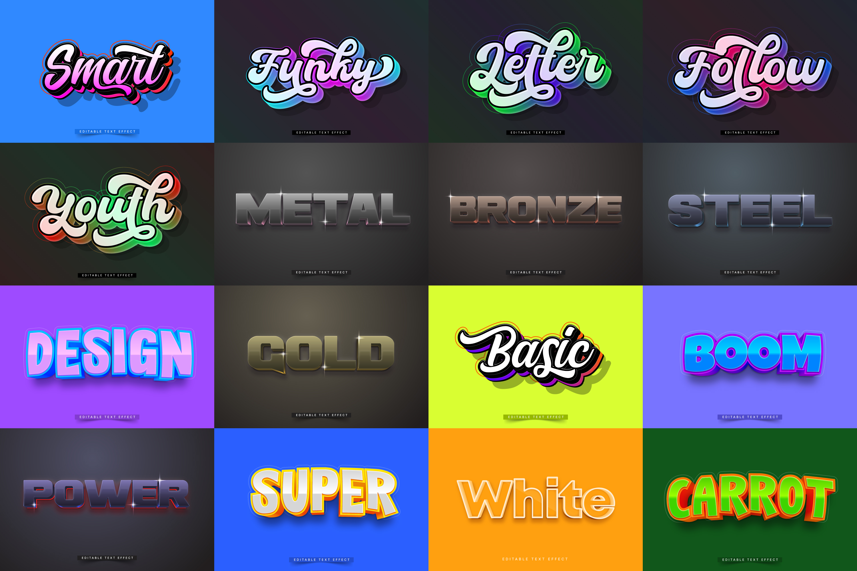 Pro 50 Text Effects For Graphic Design Projects, Add-ons | GraphicRiver