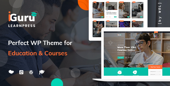 iGuru - Education & Courses WordPress Theme by WebGeniusLab | ThemeForest