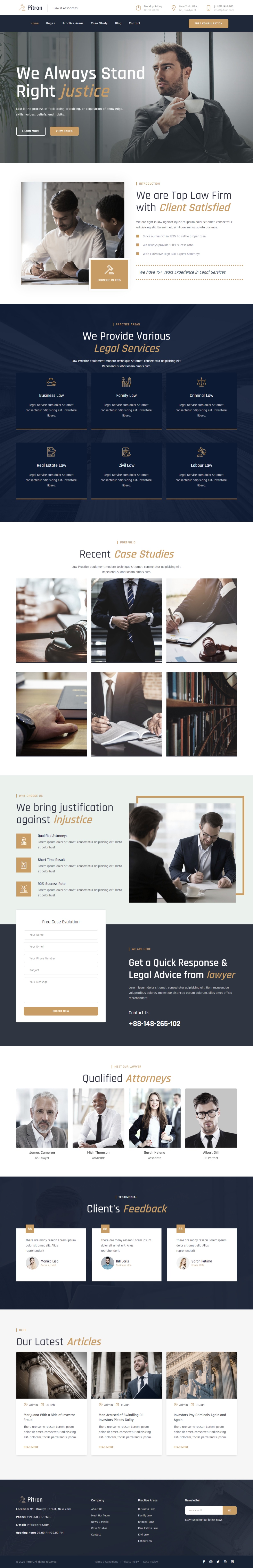 Pitron - Lawyers & Law Firm Vue Js Template by DevGalaxy | ThemeForest