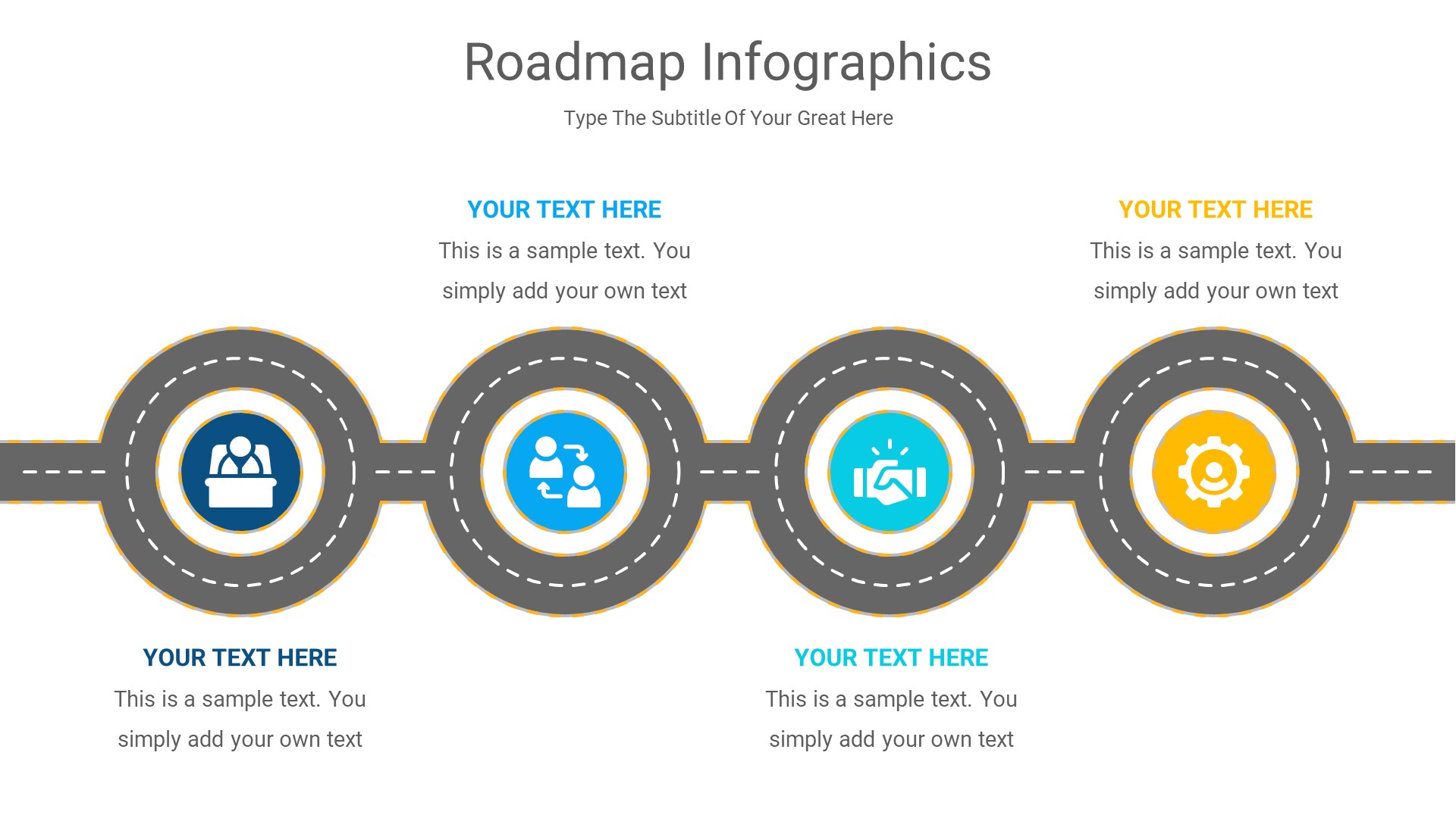 RoadMap Diagrams PowerPoint Template diagrams, Presentation Templates