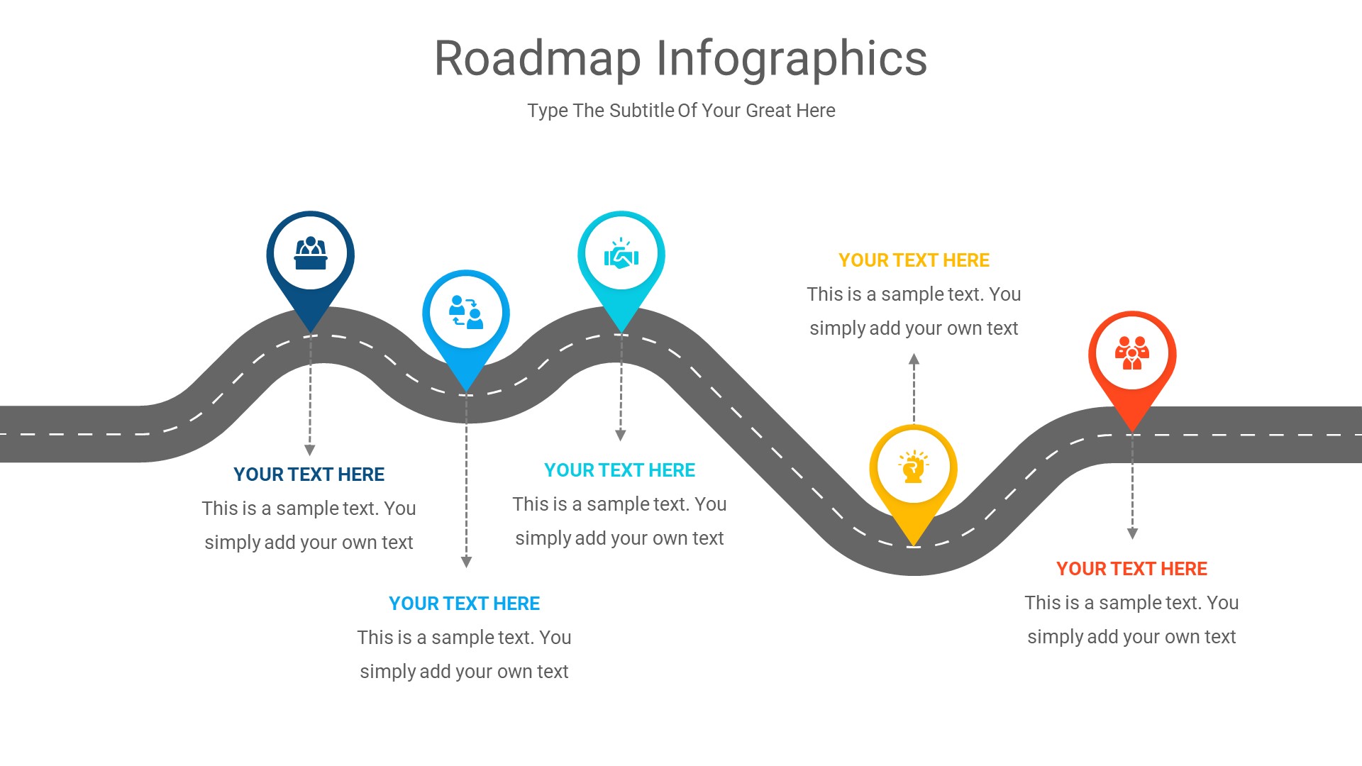 RoadMap Diagrams PowerPoint Template diagrams, Presentation Templates