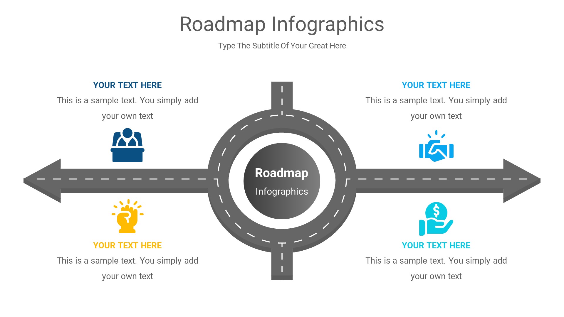 RoadMap Diagrams PowerPoint Template diagrams, Presentation Templates