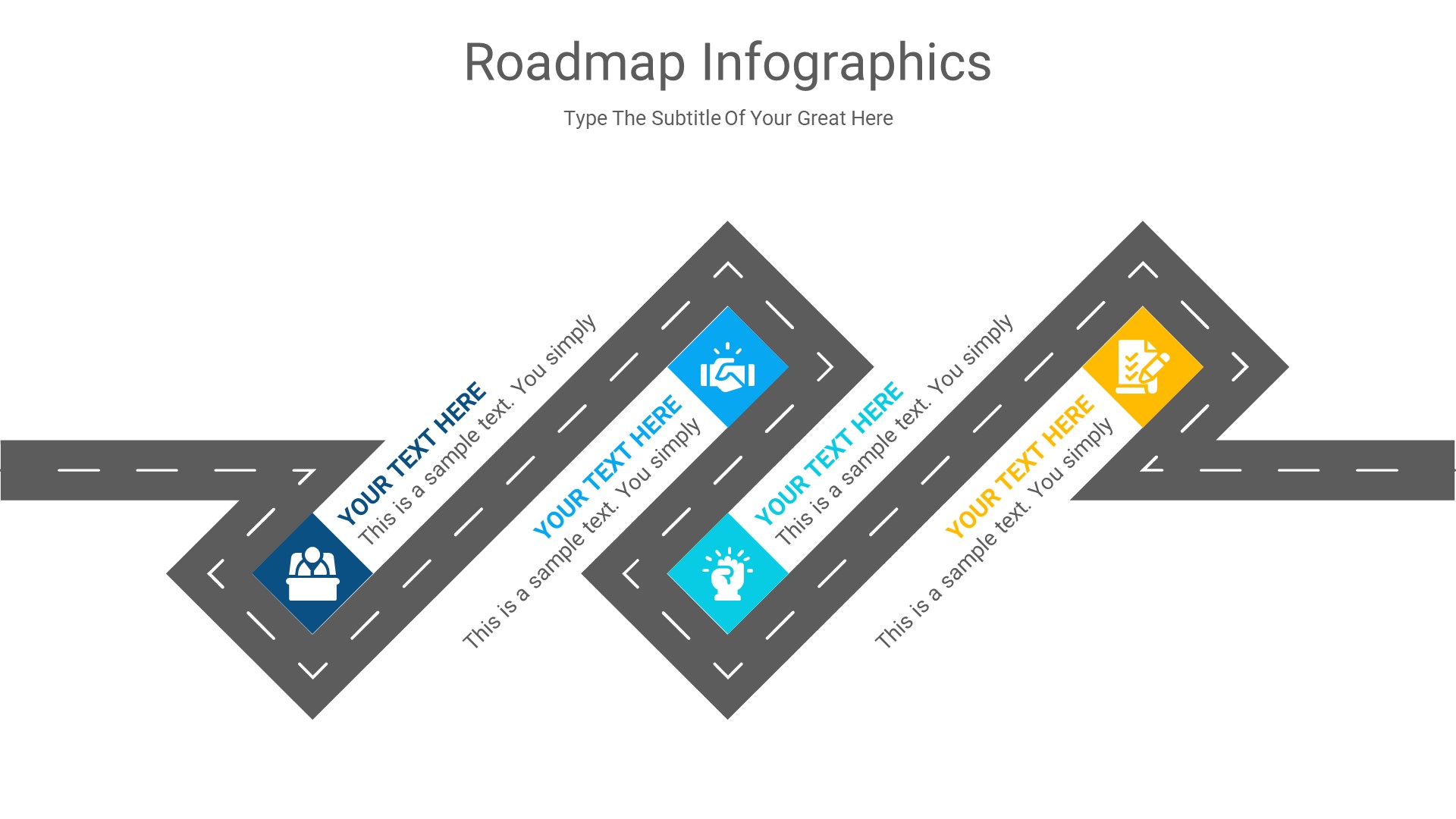 RoadMap Diagrams PowerPoint Template diagrams, Presentation Templates
