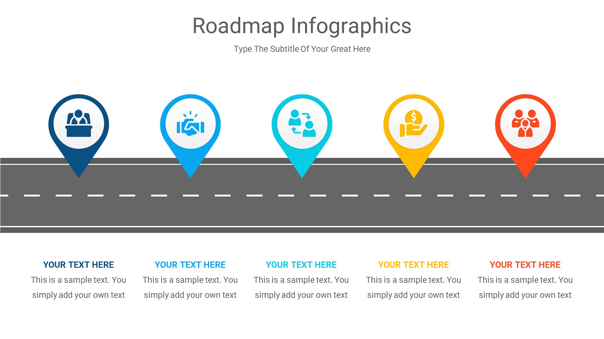 RoadMap Diagrams PowerPoint Template diagrams, Presentation Templates