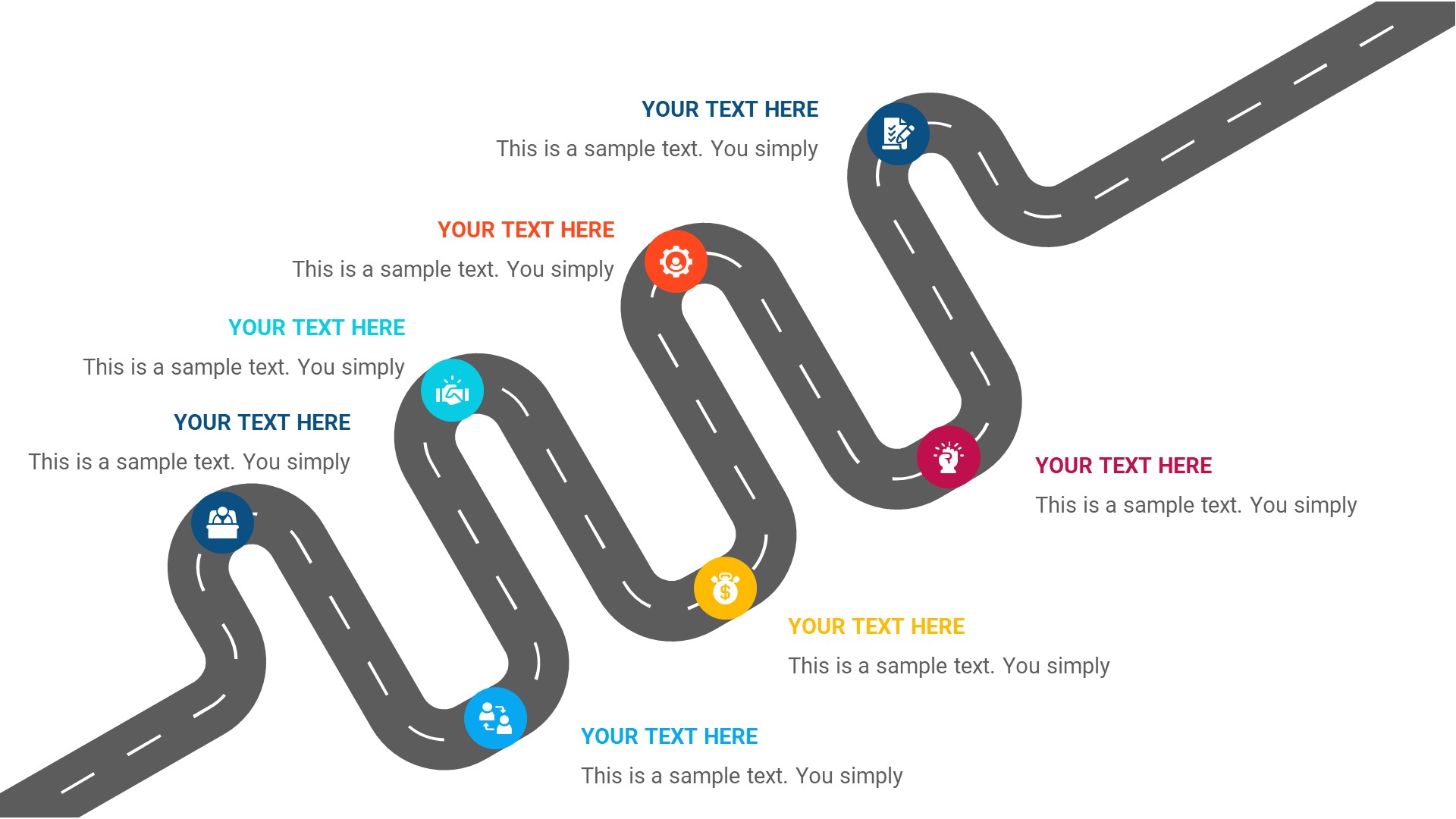 RoadMap Diagrams PowerPoint Template diagrams, Presentation Templates
