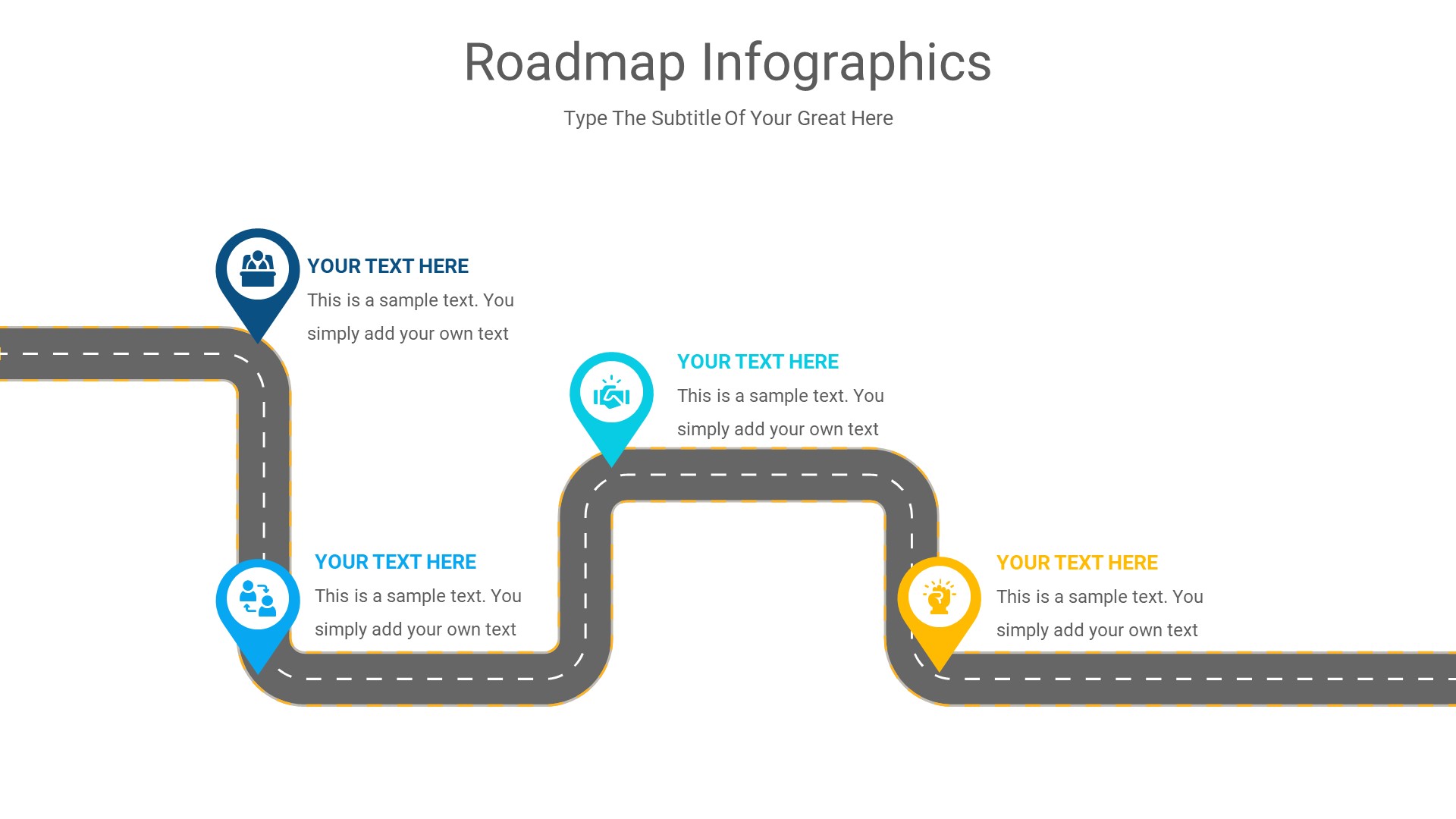 RoadMap Diagrams PowerPoint Template diagrams, Presentation Templates