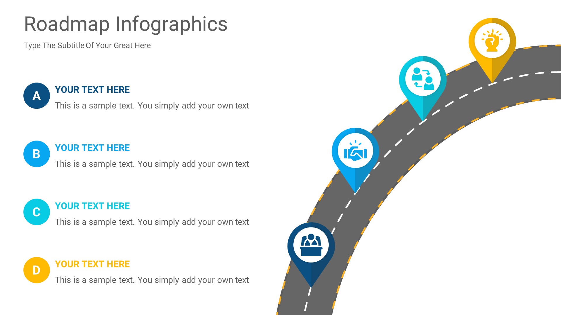 RoadMap Diagrams PowerPoint Template diagrams, Presentation Templates