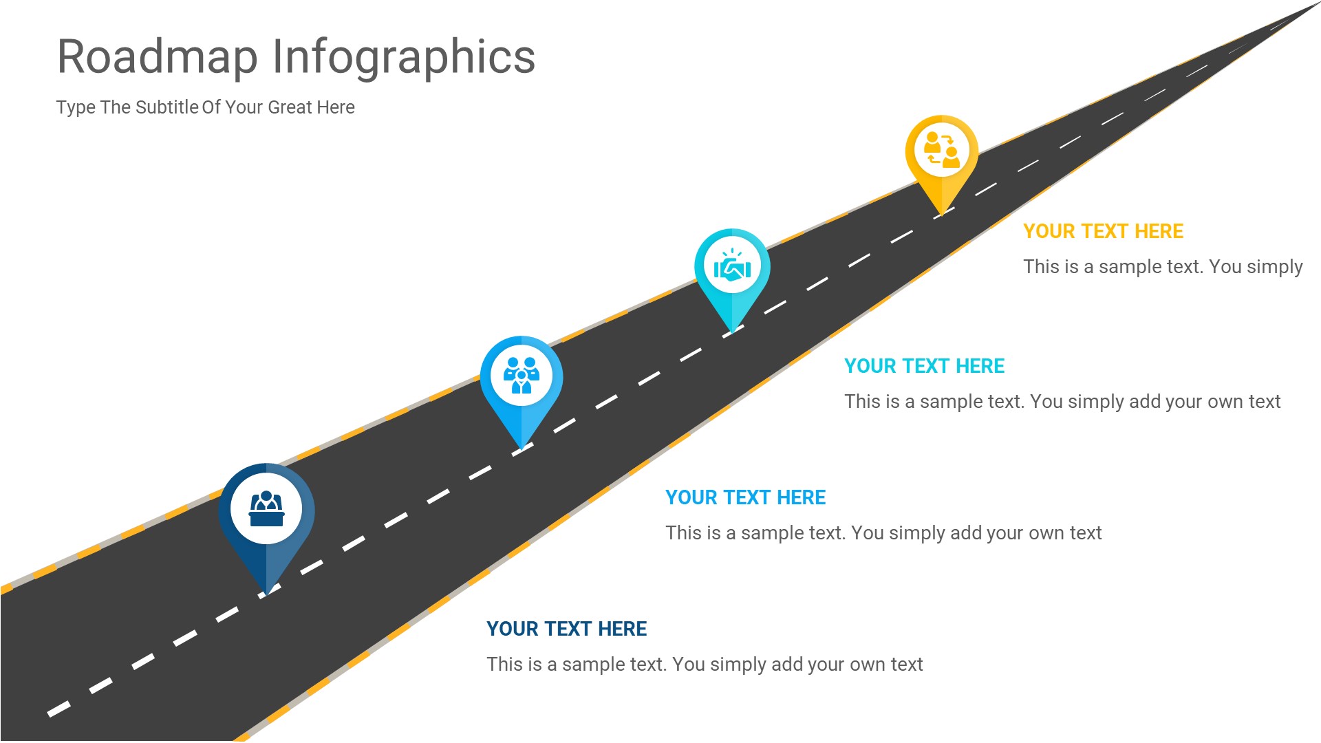 RoadMap Diagrams PowerPoint Template diagrams, Presentation Templates