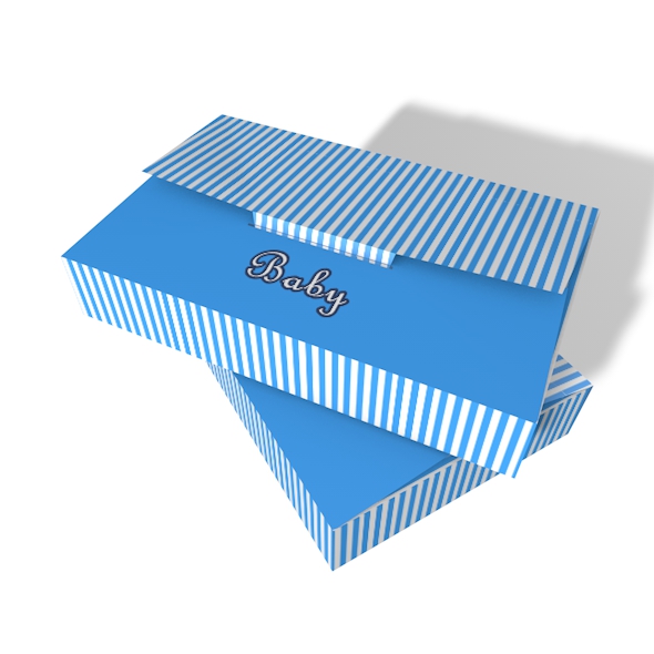 Baby blue box by graphicstockphoto | 3DOcean