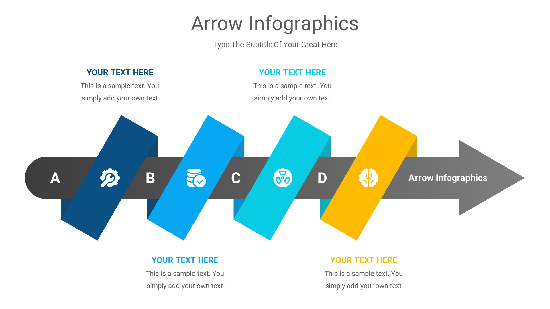 Arrow Infographics PowerPoint Template Diagrams, Presentation Templates
