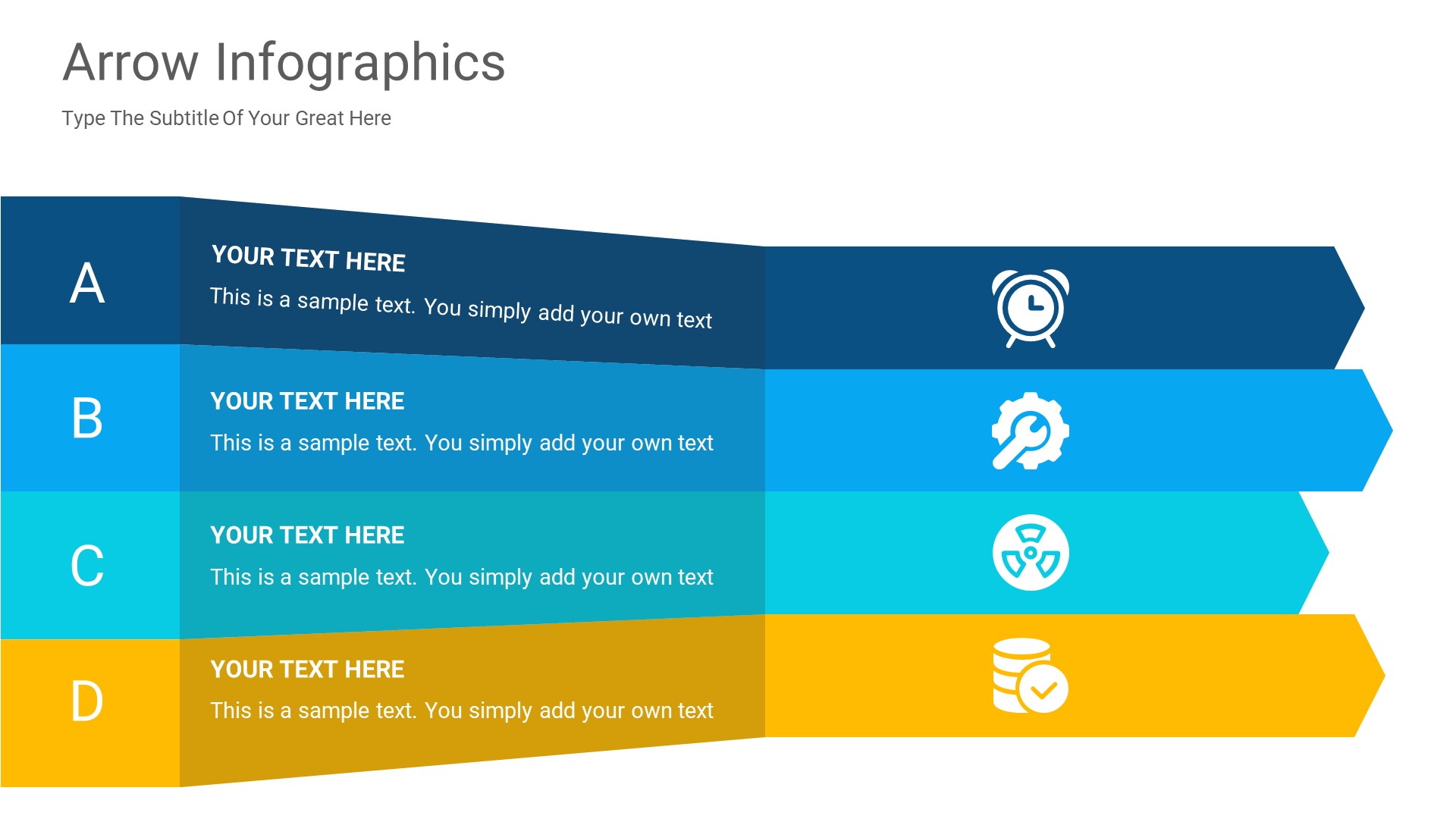 Arrow Infographics PowerPoint Template Diagrams, Presentation Templates