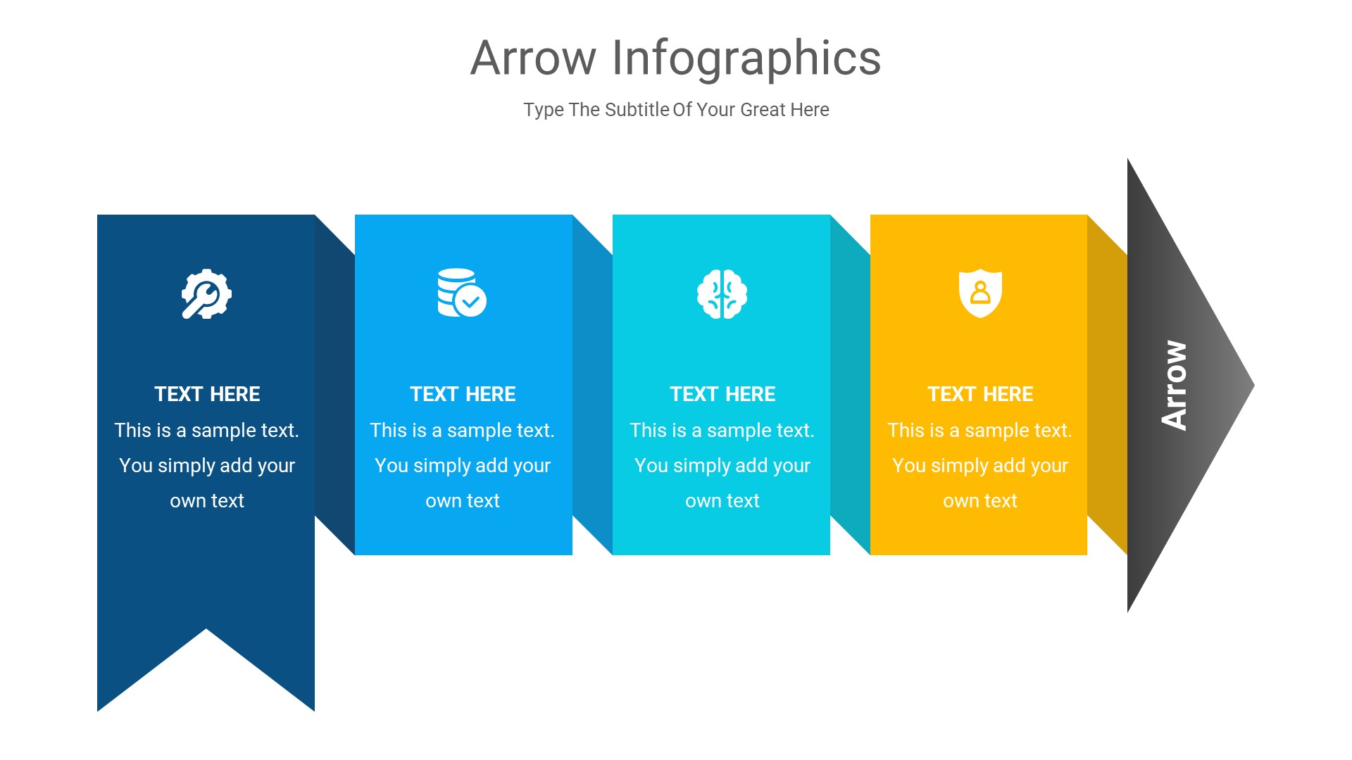 Arrow Infographics PowerPoint Template Diagrams, Presentation Templates