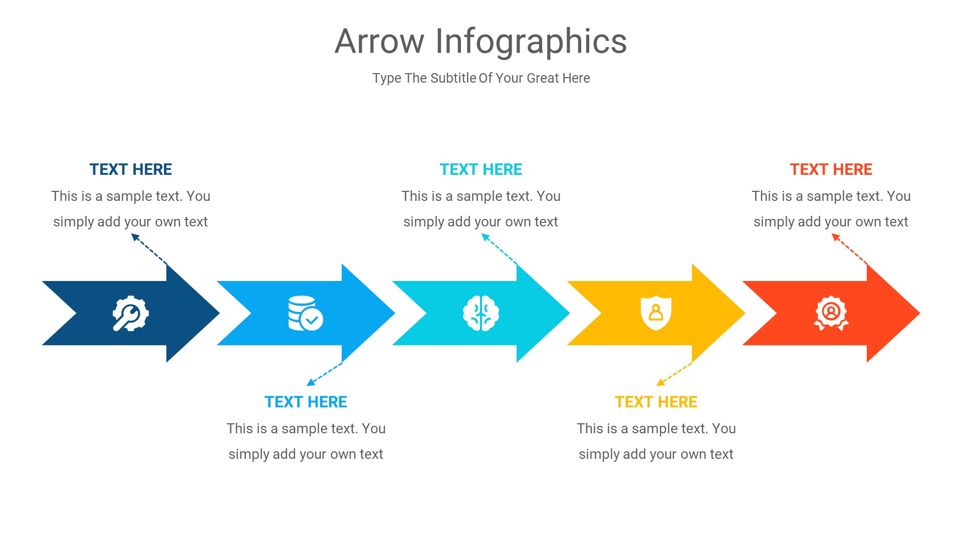 Arrow Infographics PowerPoint Template Diagrams, Presentation Templates