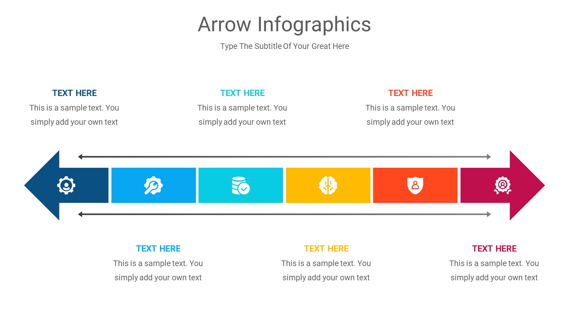 Arrow Infographics PowerPoint Template Diagrams, Presentation Templates