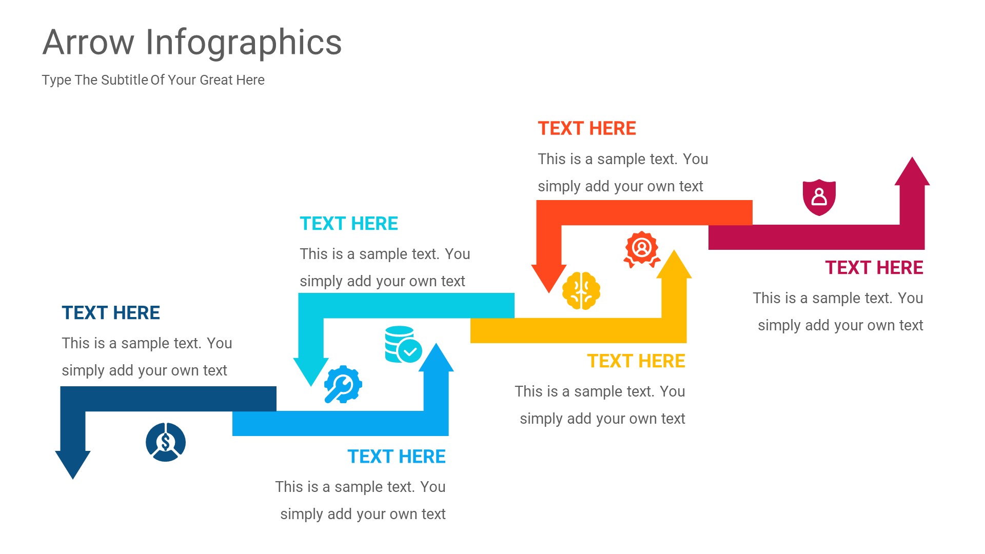 Arrow Infographics PowerPoint Template Diagrams, Presentation Templates