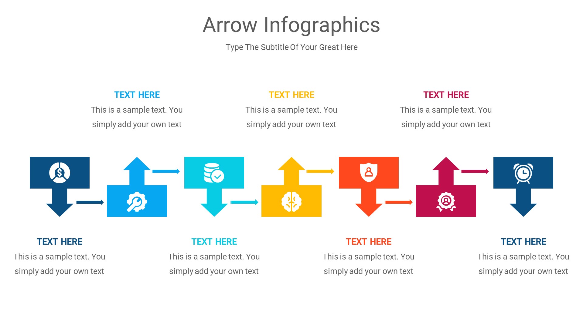 Arrow Infographics PowerPoint Template Diagrams, Presentation Templates