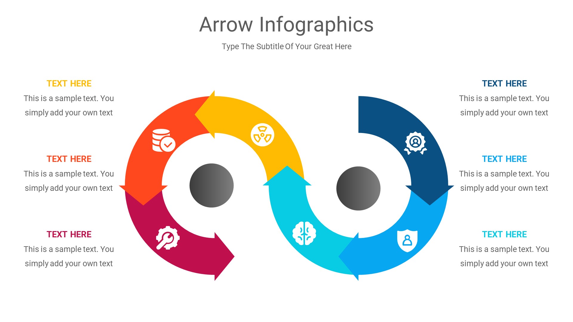 Arrow Infographics PowerPoint Template Diagrams, Presentation Templates