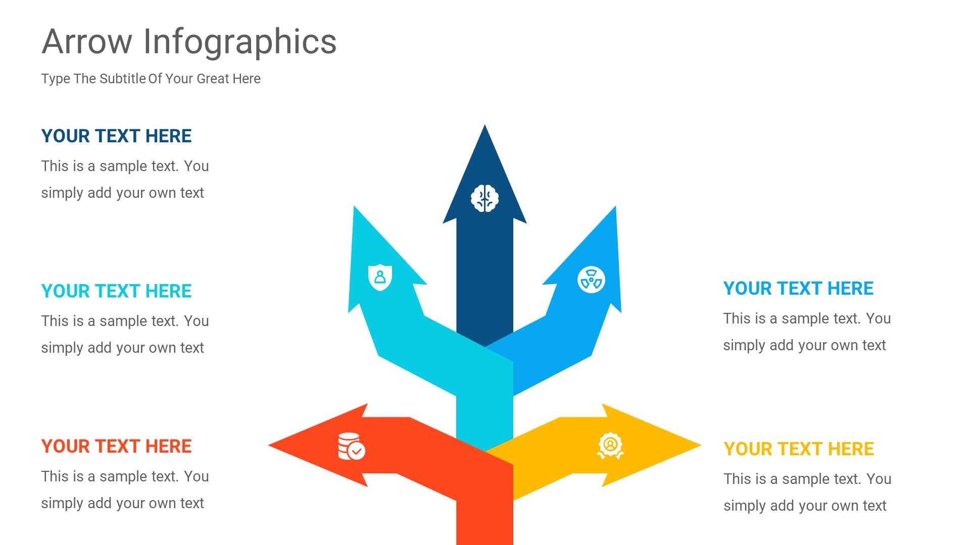 Arrow Infographics PowerPoint Template Diagrams, Presentation Templates