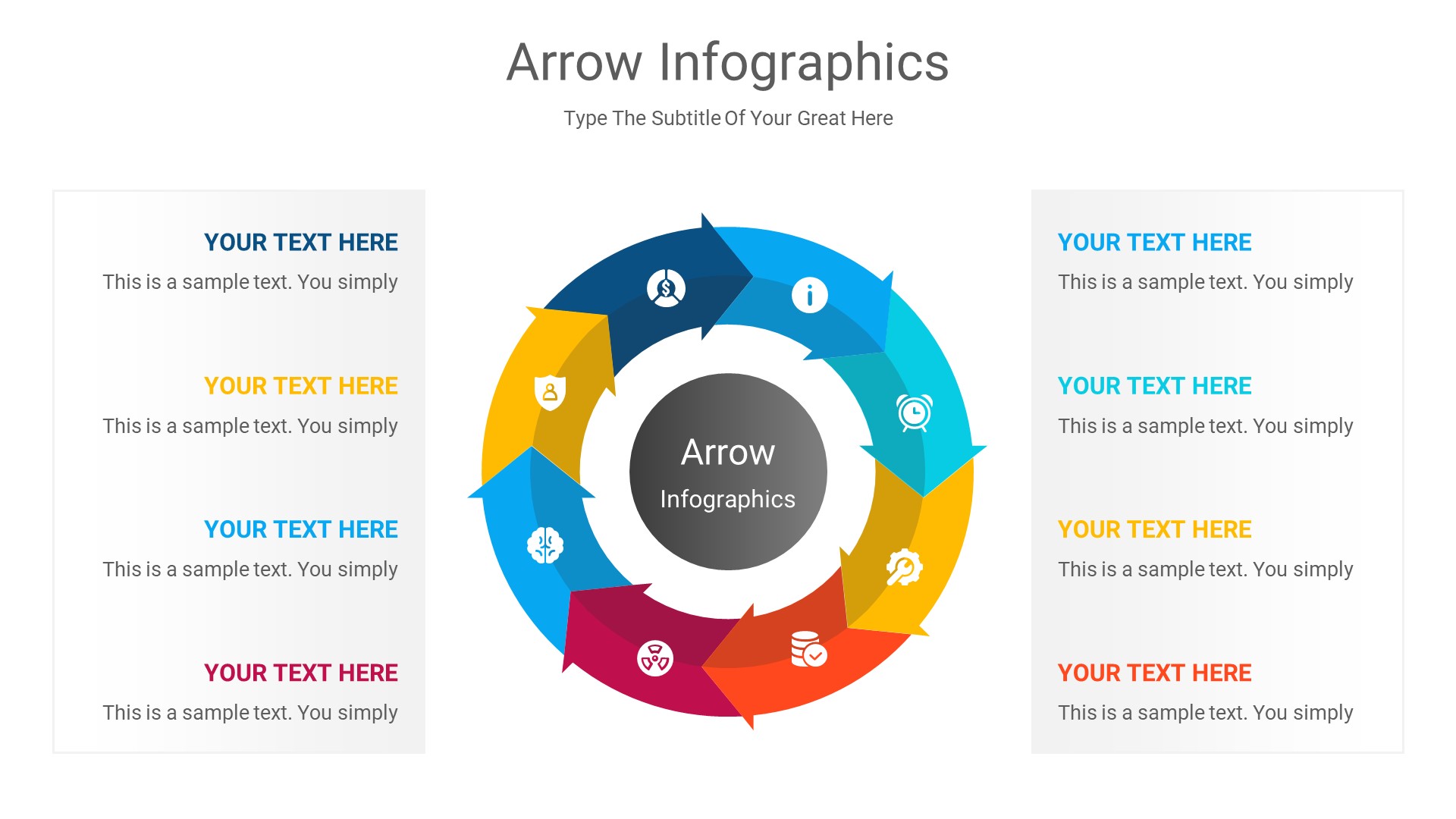 Arrow Infographics PowerPoint Template Diagrams, Presentation Templates