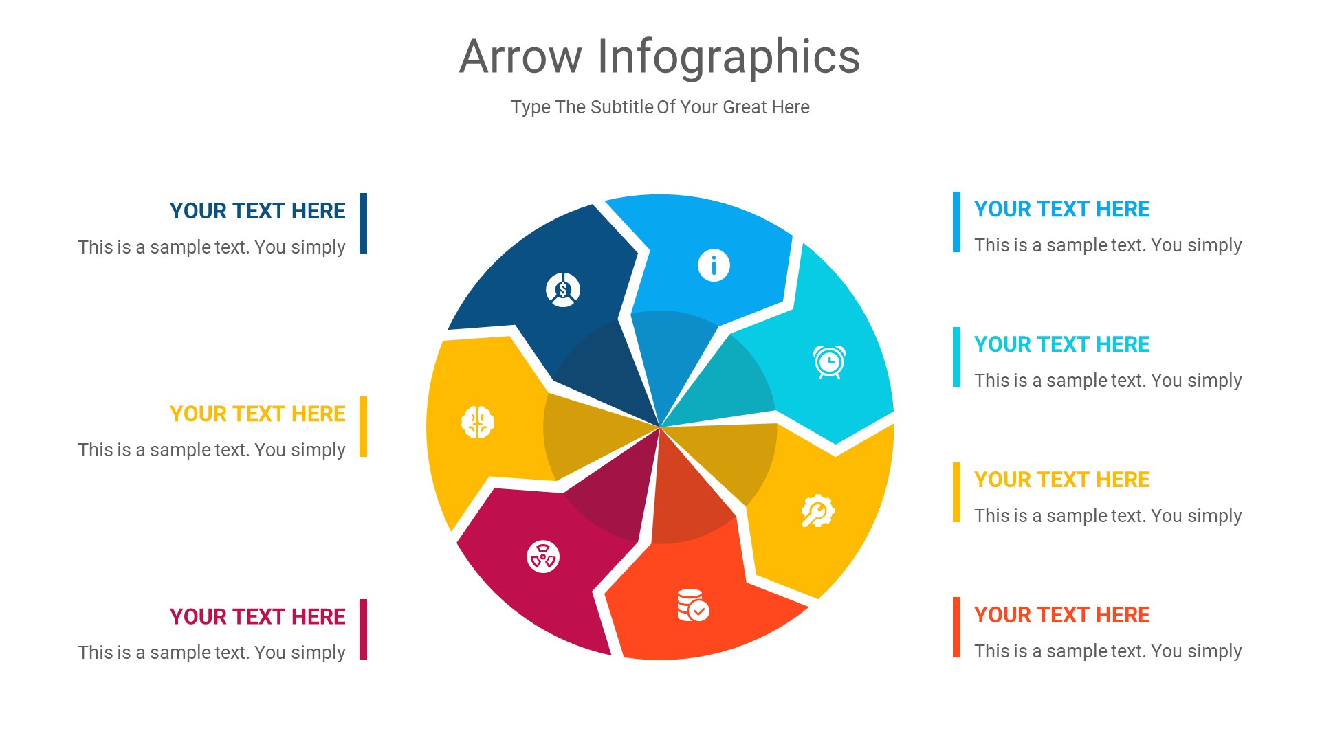 Arrow Infographics PowerPoint Template Diagrams, Presentation Templates