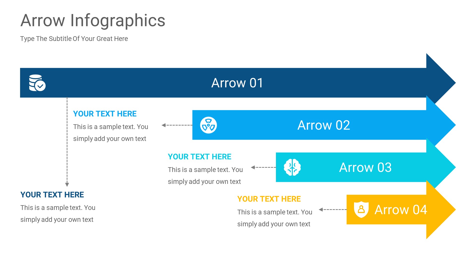 Arrow Infographics PowerPoint Template Diagrams, Presentation Templates