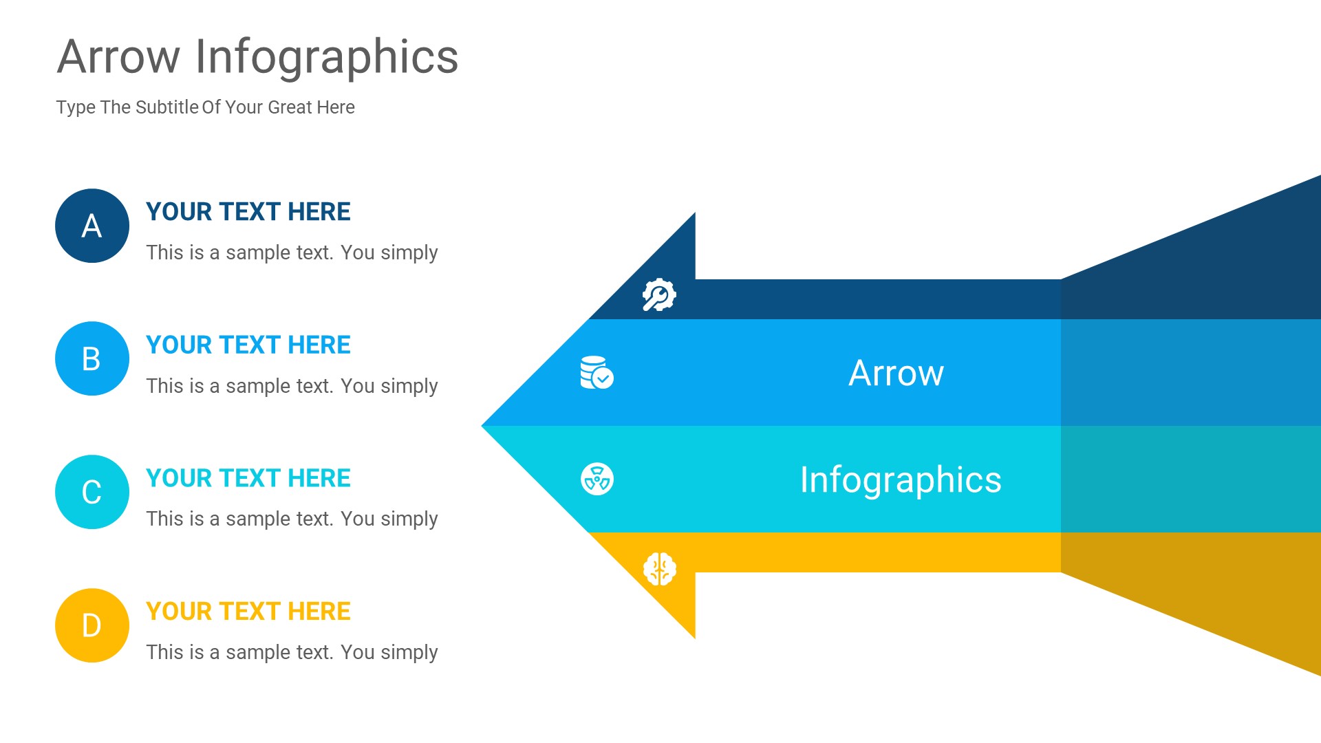 Arrow Infographics PowerPoint Template Diagrams, Presentation Templates