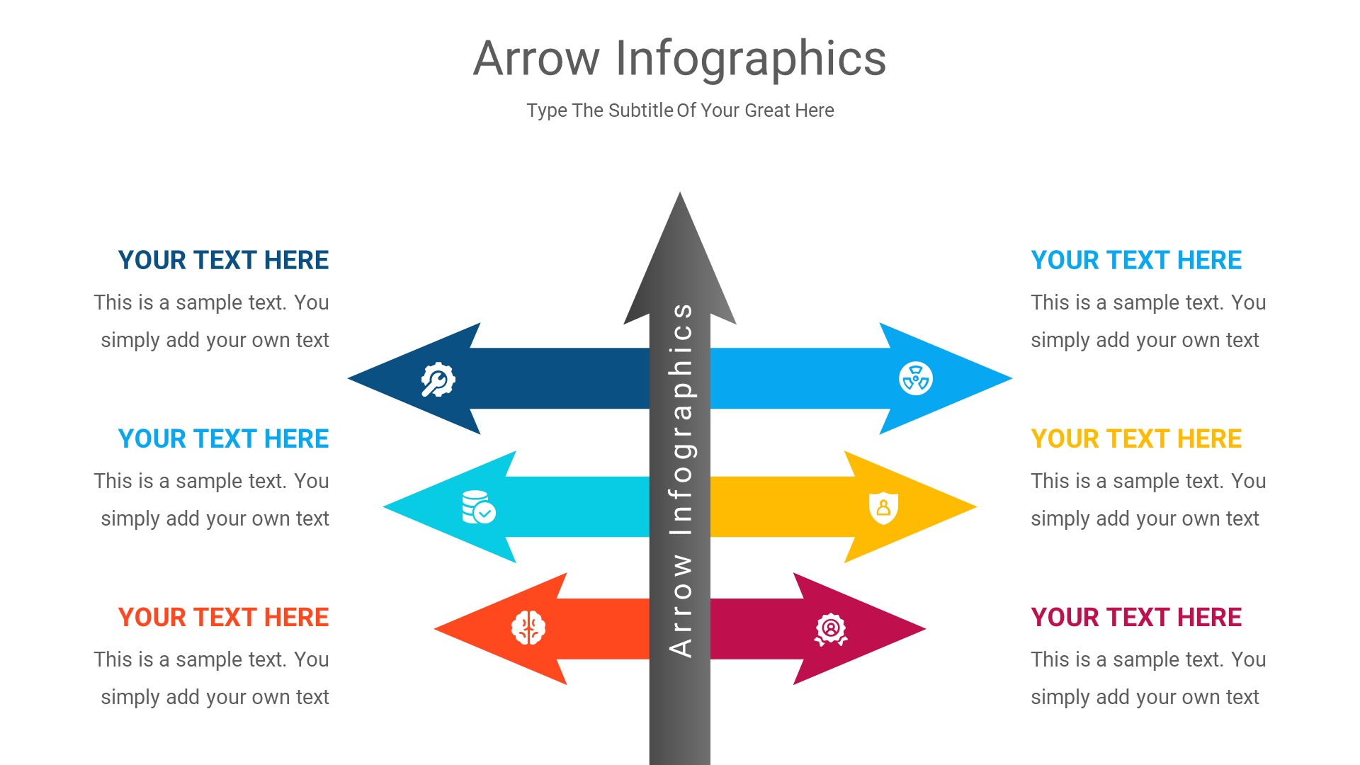 Arrow Infographics PowerPoint Template Diagrams, Presentation Templates