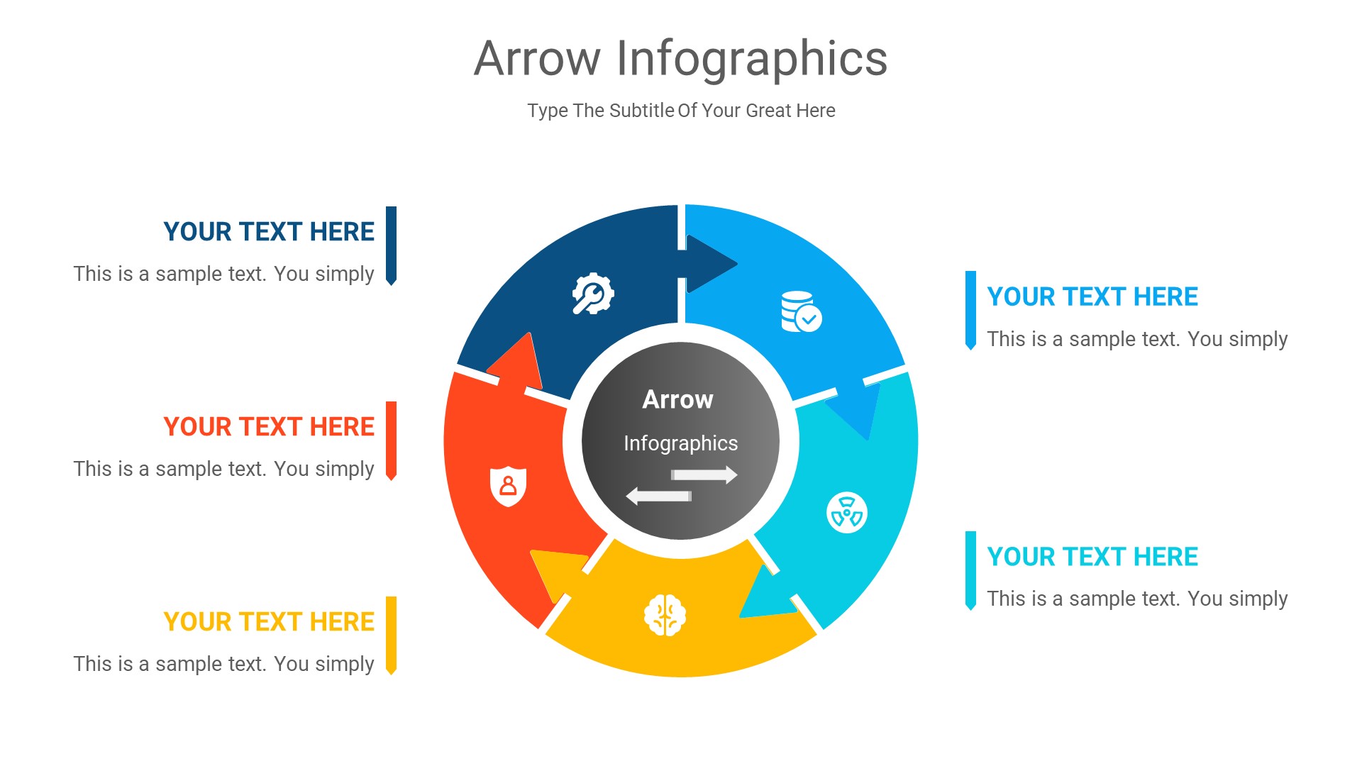 Arrow Infographics PowerPoint Template Diagrams, Presentation Templates