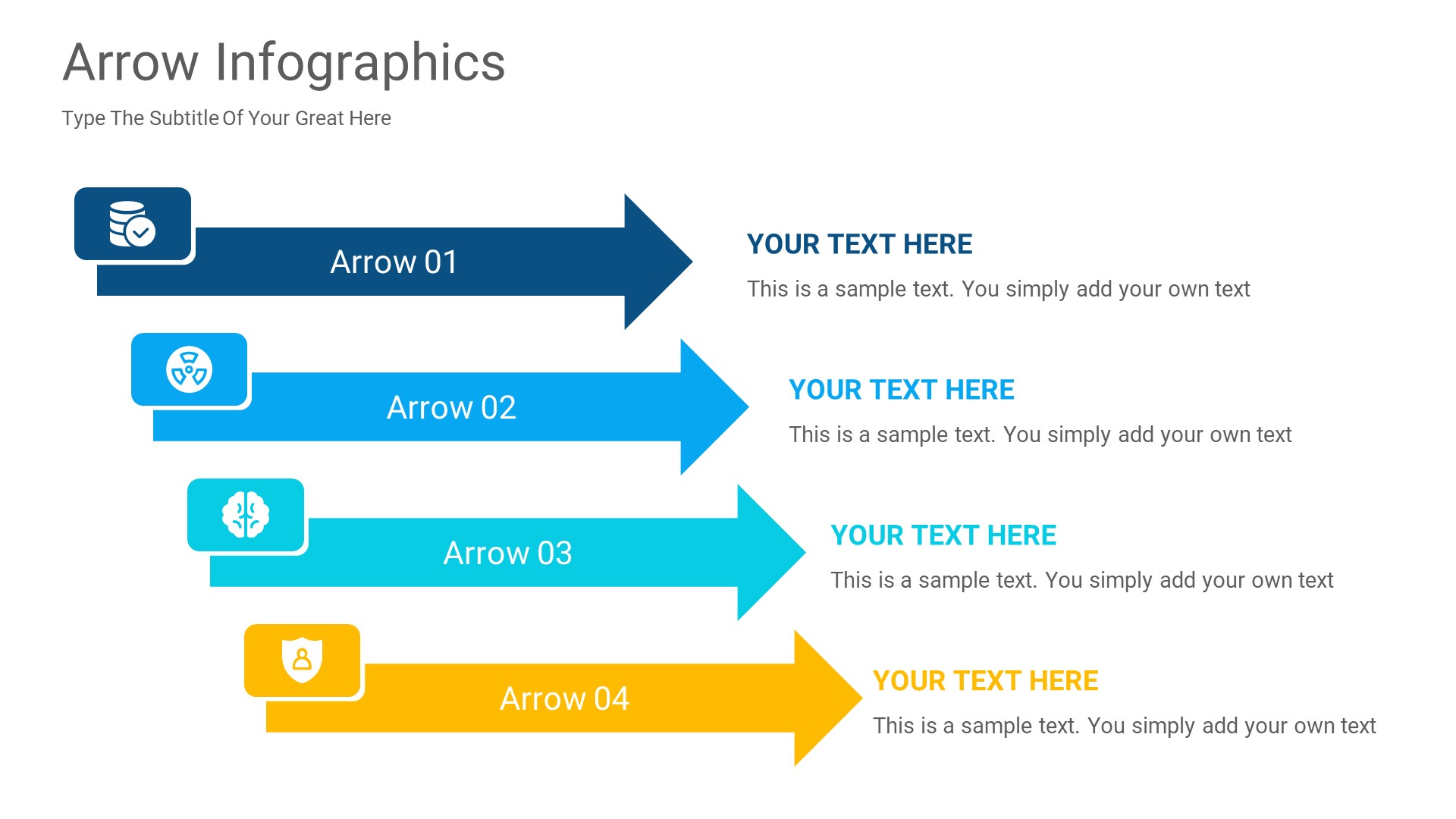 Arrow Infographics PowerPoint Template Diagrams, Presentation Templates