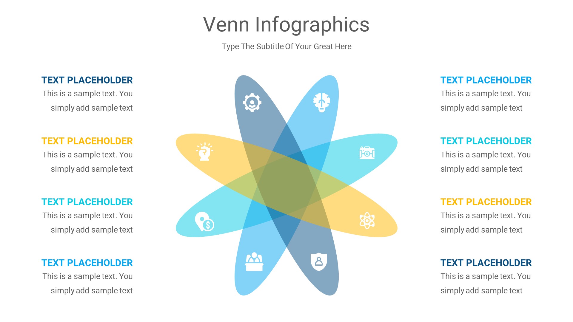 Venn Infographics PowerPoint Template Diagrams, Presentation Templates