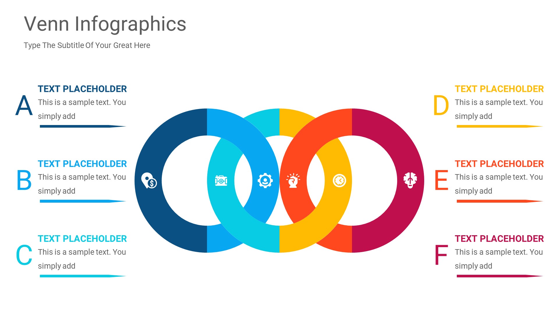 Venn Infographics PowerPoint Template Diagrams, Presentation Templates