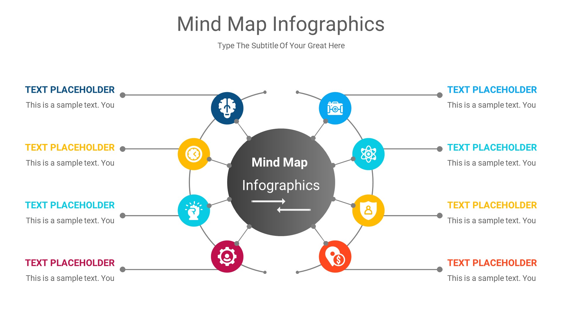 Mind Map Diagrams PowerPoint Presentation Template, Presentation Templates