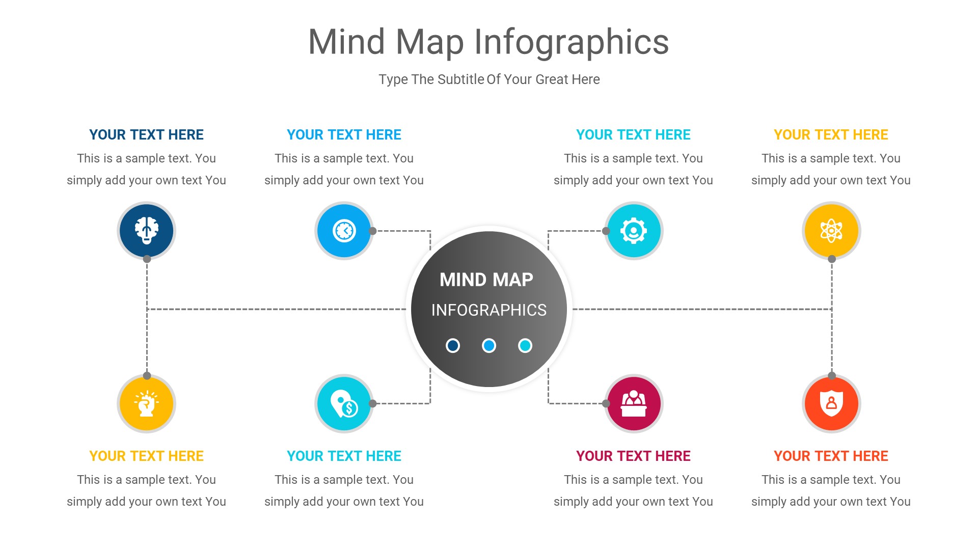 Mind Map Diagrams PowerPoint Presentation Template, Presentation Templates