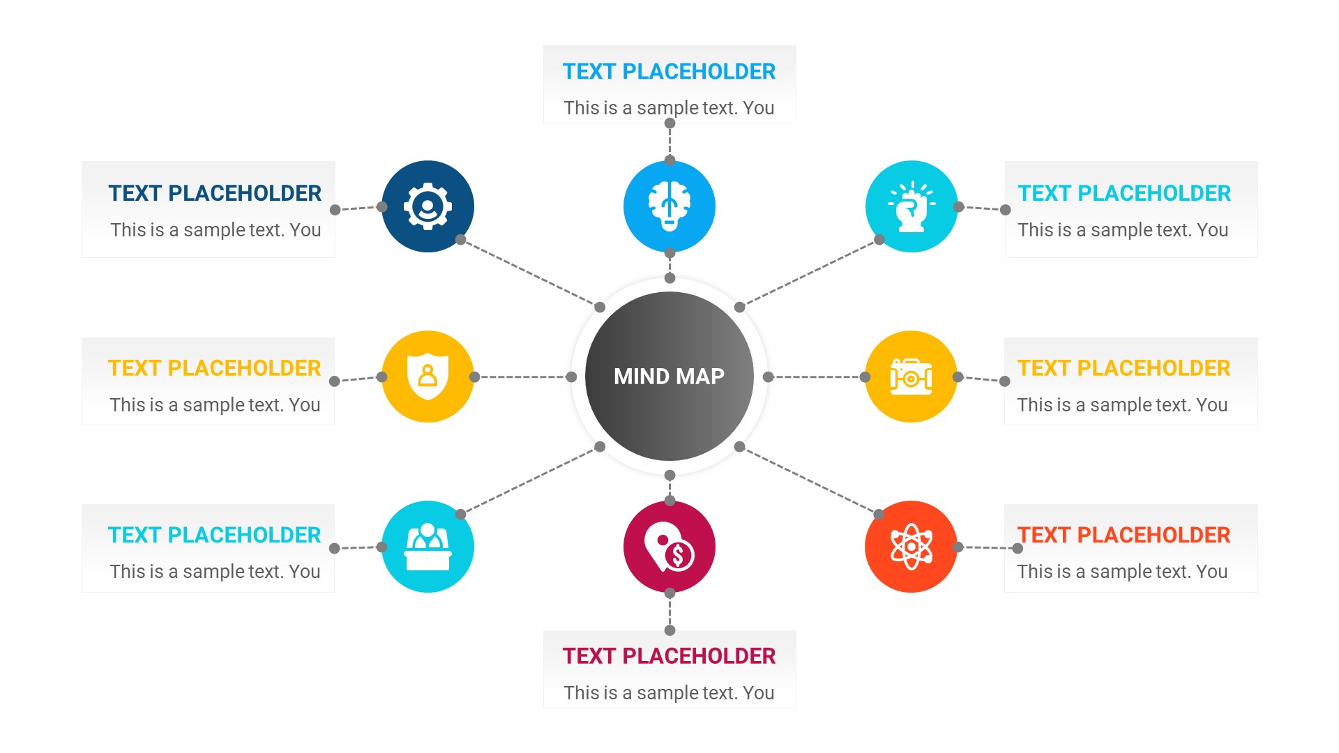 Mind Map Diagrams PowerPoint Presentation Template, Presentation Templates
