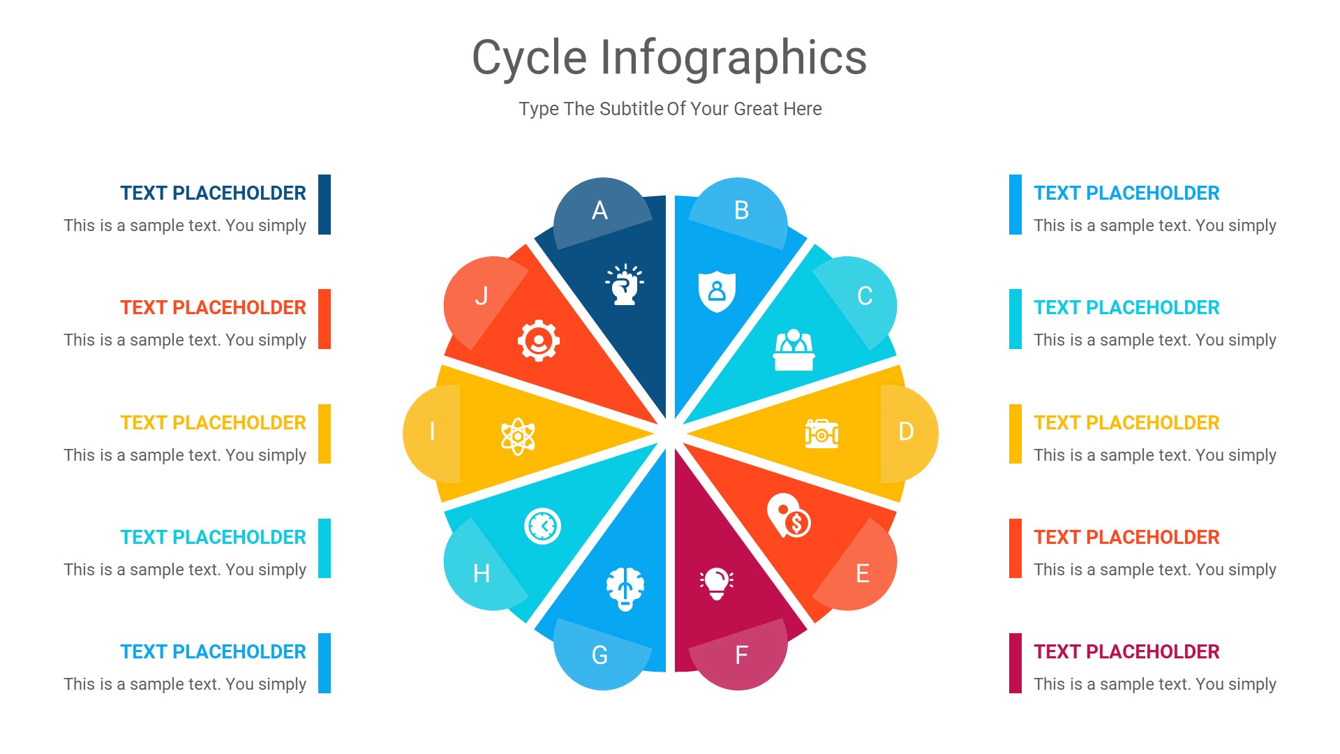 Cycle Infographics PowerPoint Presentation, Presentation Templates
